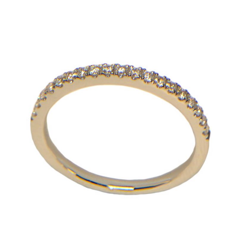 Diamantring 0,22 ct. Weissgold 18K "Memory"